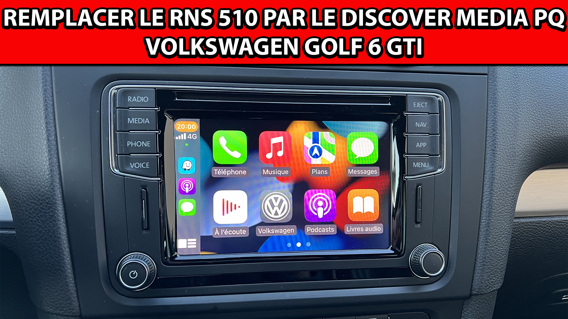 Remplacer le RNS 510 par le Discover Media PQ sur Volkswagen Golf 6 GTI ...